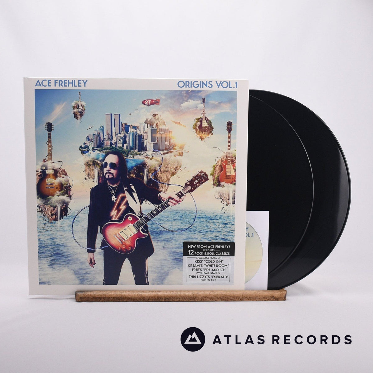 Ace Frehley Origins Vol.1 CD + Double LP Vinyl Record NM/EX – Atlas Records