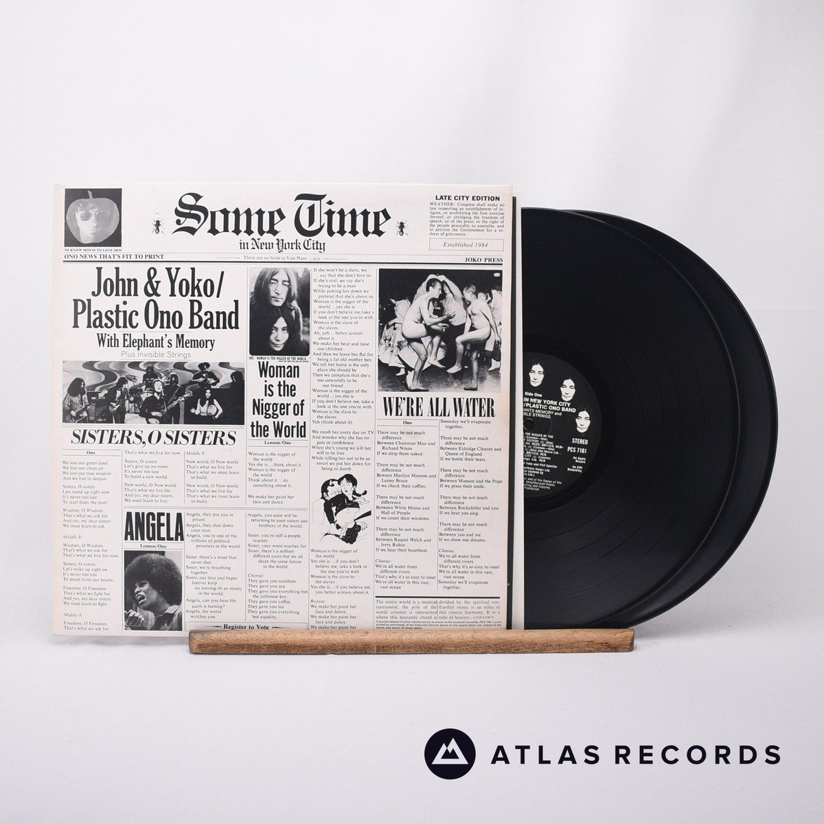 John Lennon & Yoko Ono Some Time In New York City Double LP Vinyl EX/EX – Atlas Records
