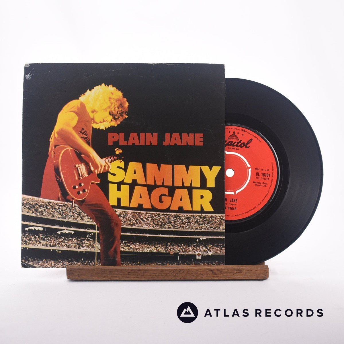 Sammy Hagar - Plain Jane - 7" Vinyl Record - VG+/EX – Atlas Records