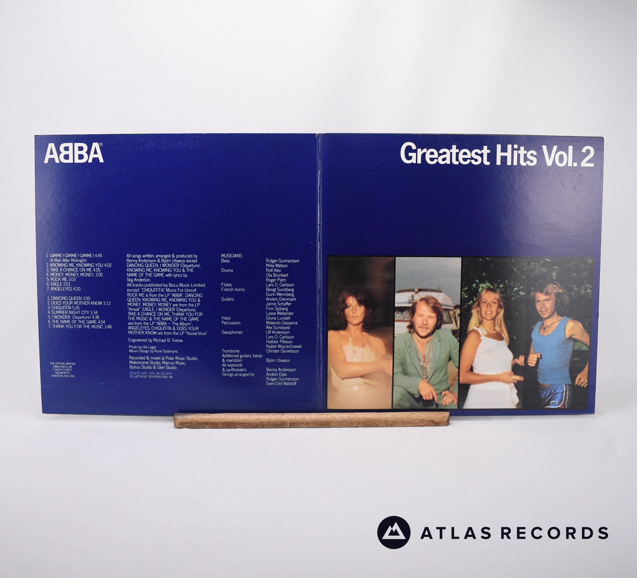 ABBA Greatest Hits Vol. 2 LP Vinyl Record VG+/VG+ – Atlas Records