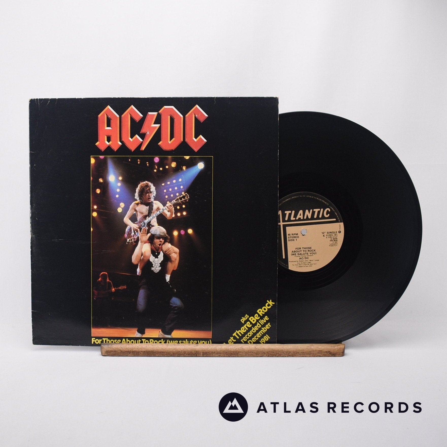 AC/DC For Those About To Rock 12" Vinyl Record VG+/EX – Atlas Records