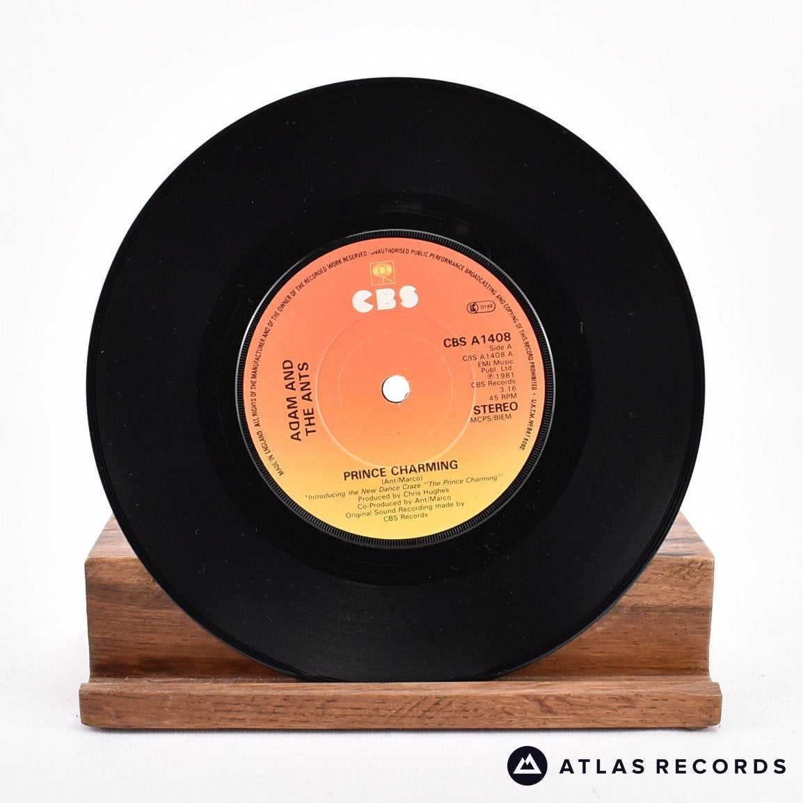 Adam And The Ants Prince Charming 7" Vinyl Record EX/EX – Atlas Records