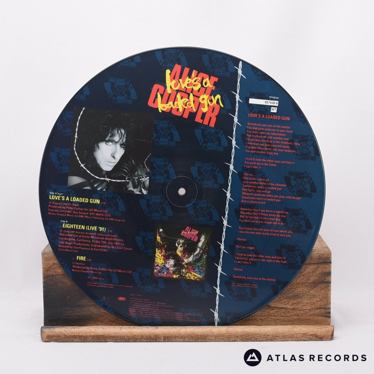 Alice Cooper Love's A Loaded Gun 12" Vinyl Record – Atlas Records