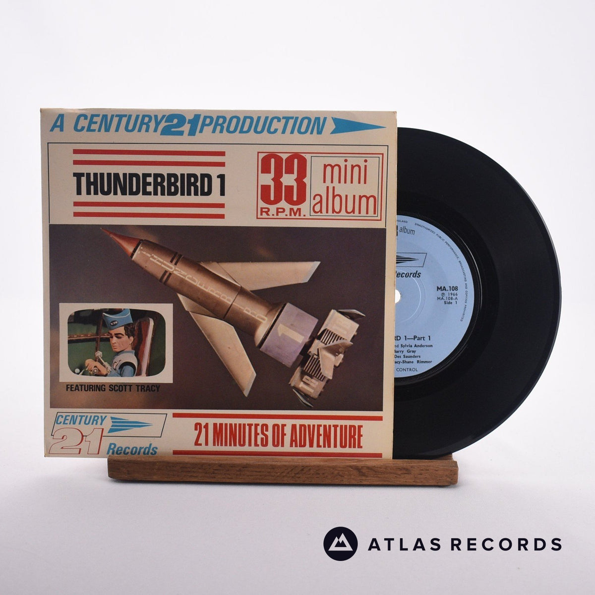 Barry Gray Thunderbird 1 7" Mini-Album Vinyl Record EX/VG+ – Atlas Records