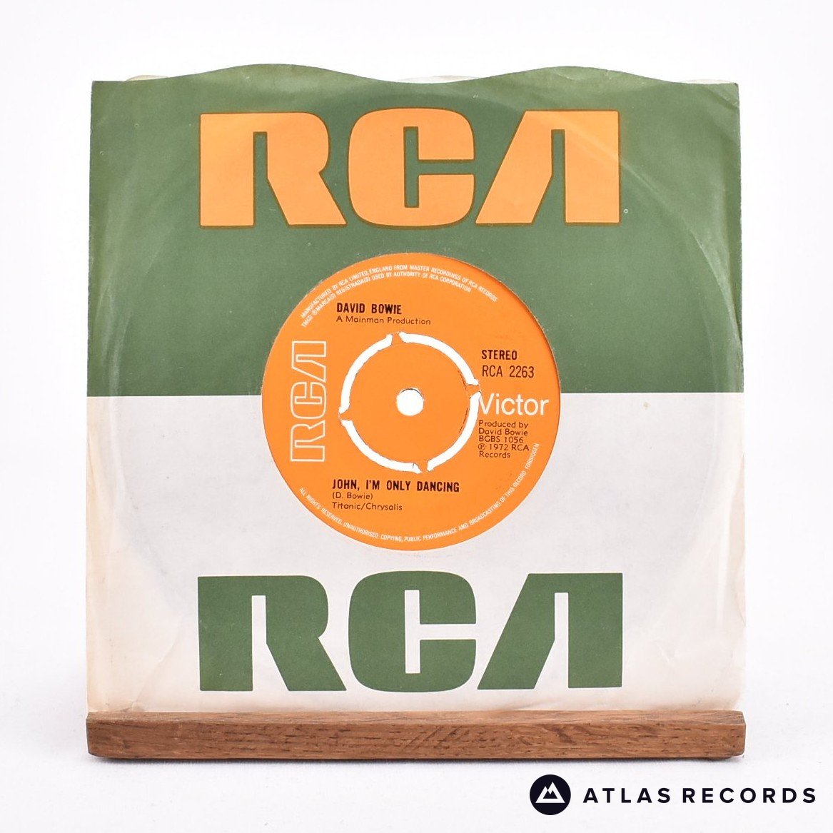David Bowie John, I'm Only Dancing 7" Vinyl Record EX/EX – Atlas Records