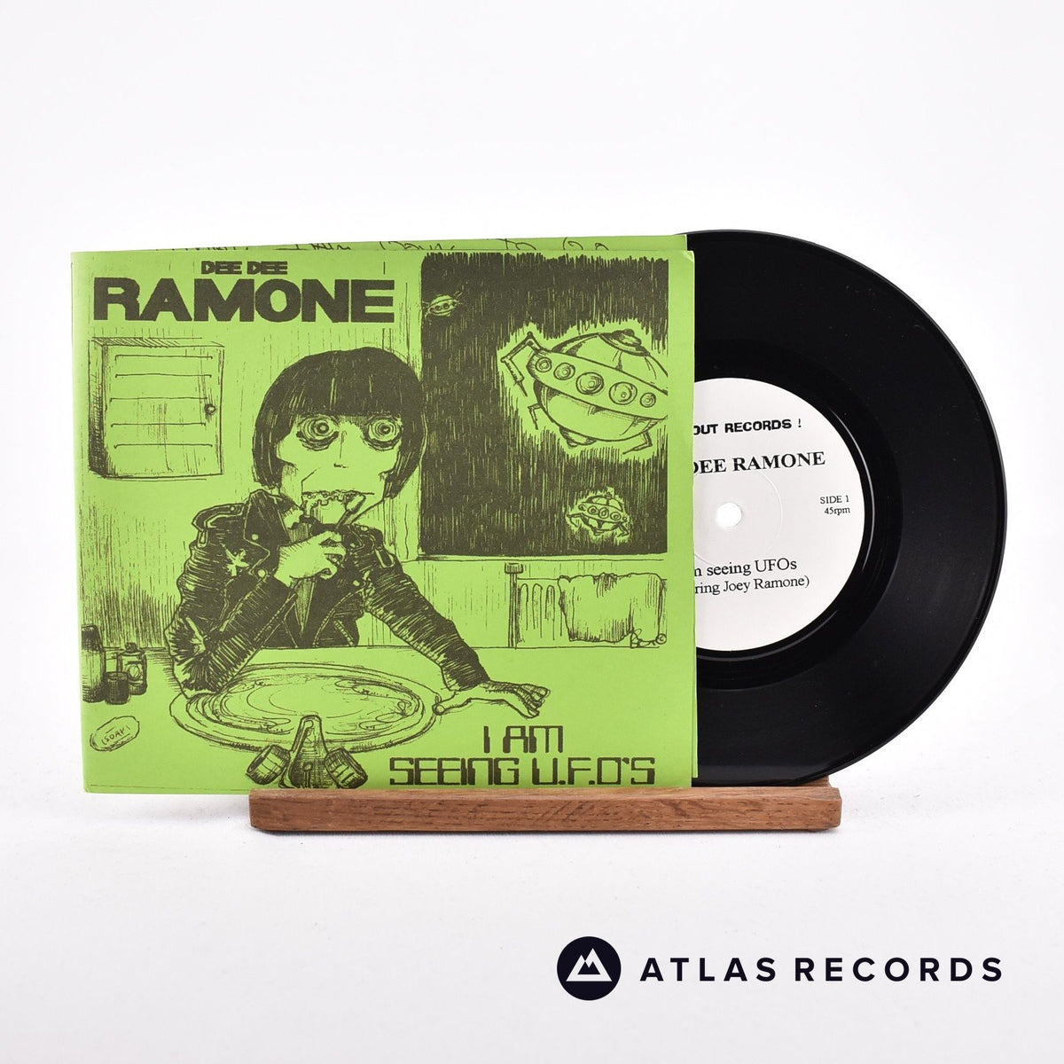 Dee Dee Ramone I Am Seeing U.F.O's 7" Vinyl Record EX/EX – Atlas Records