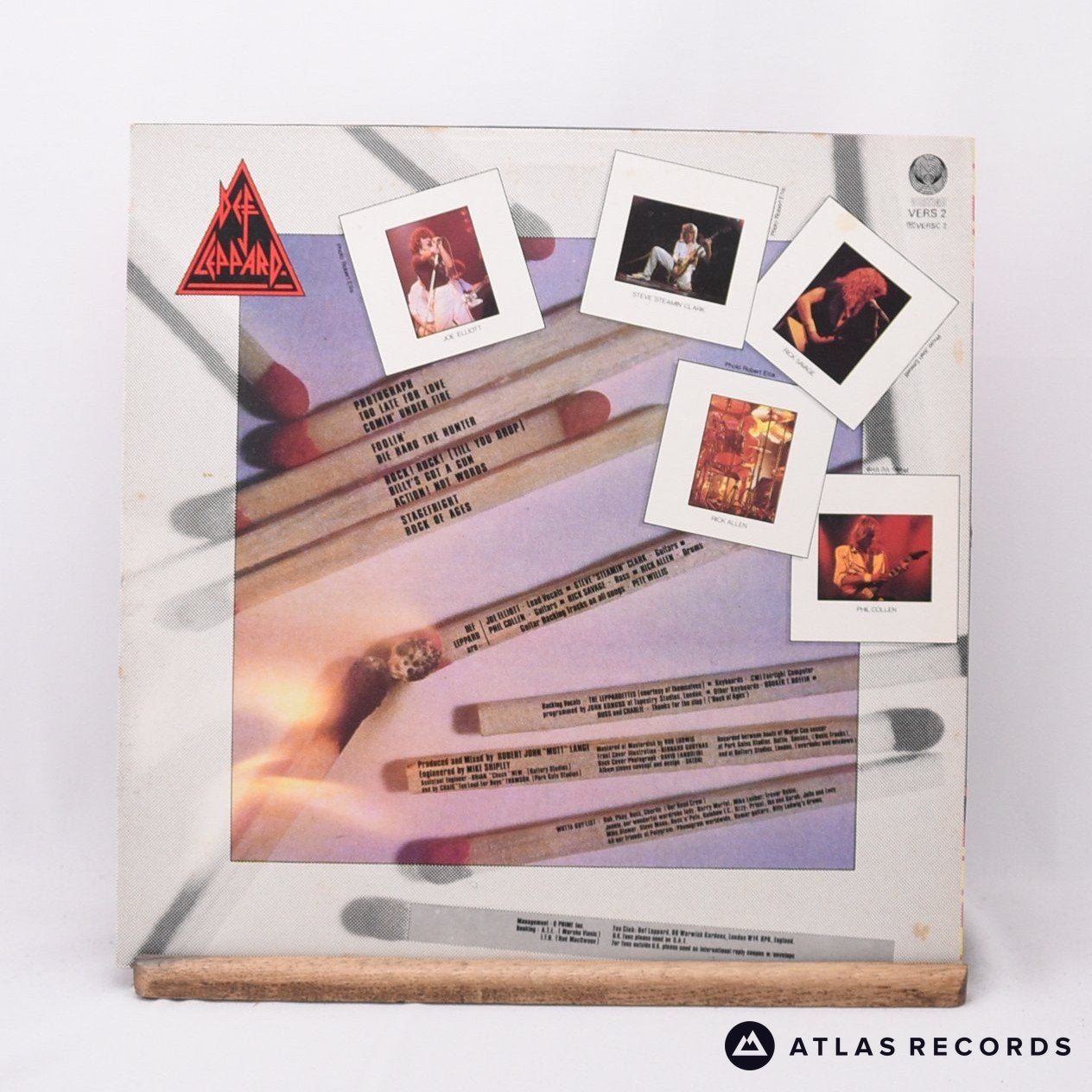 Def Leppard Pyromania LP Vinyl Record EX/EX – Atlas Records