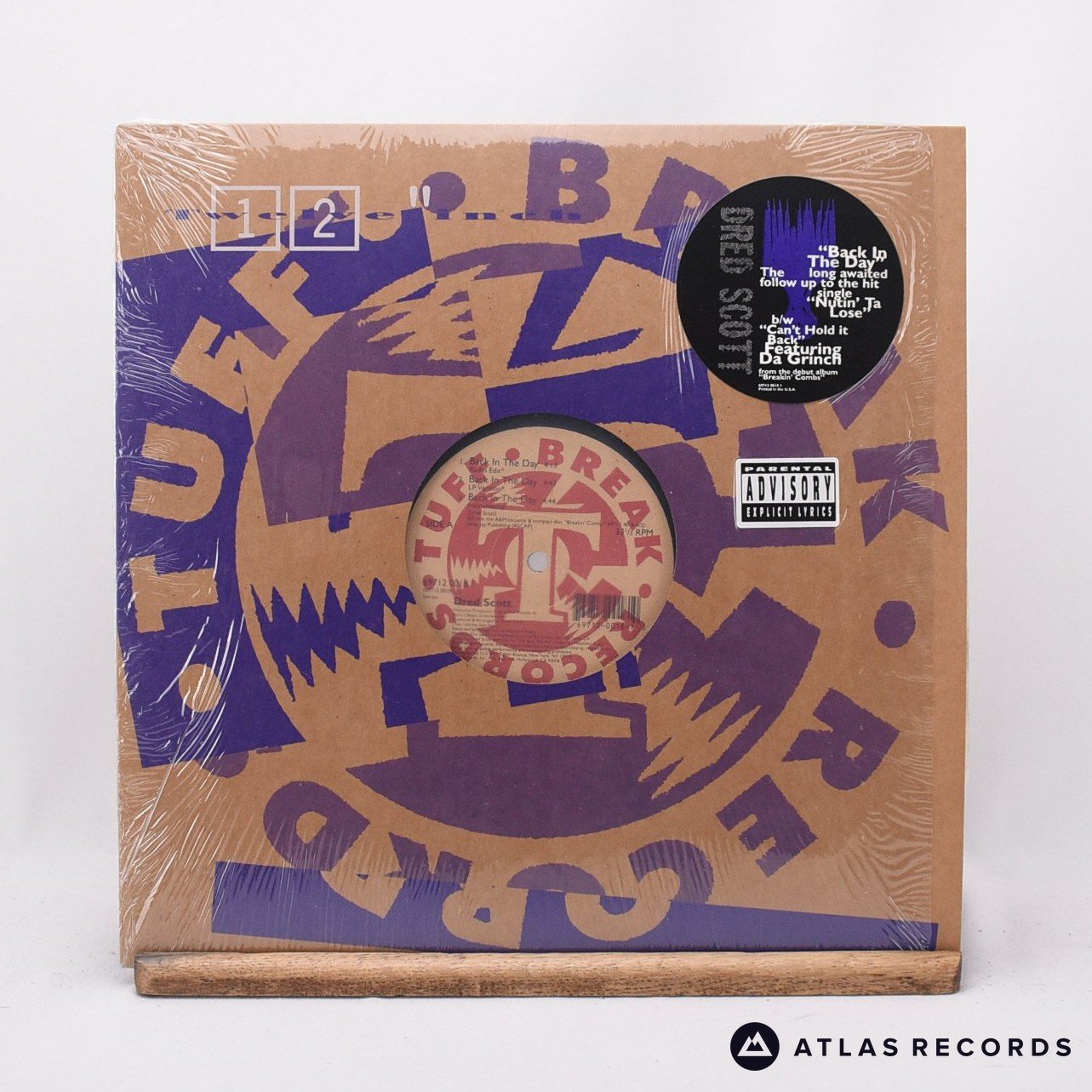 Dred Scott Back In The Day / Can't Hold It Back 12" Vinyl EX/VG+ ...