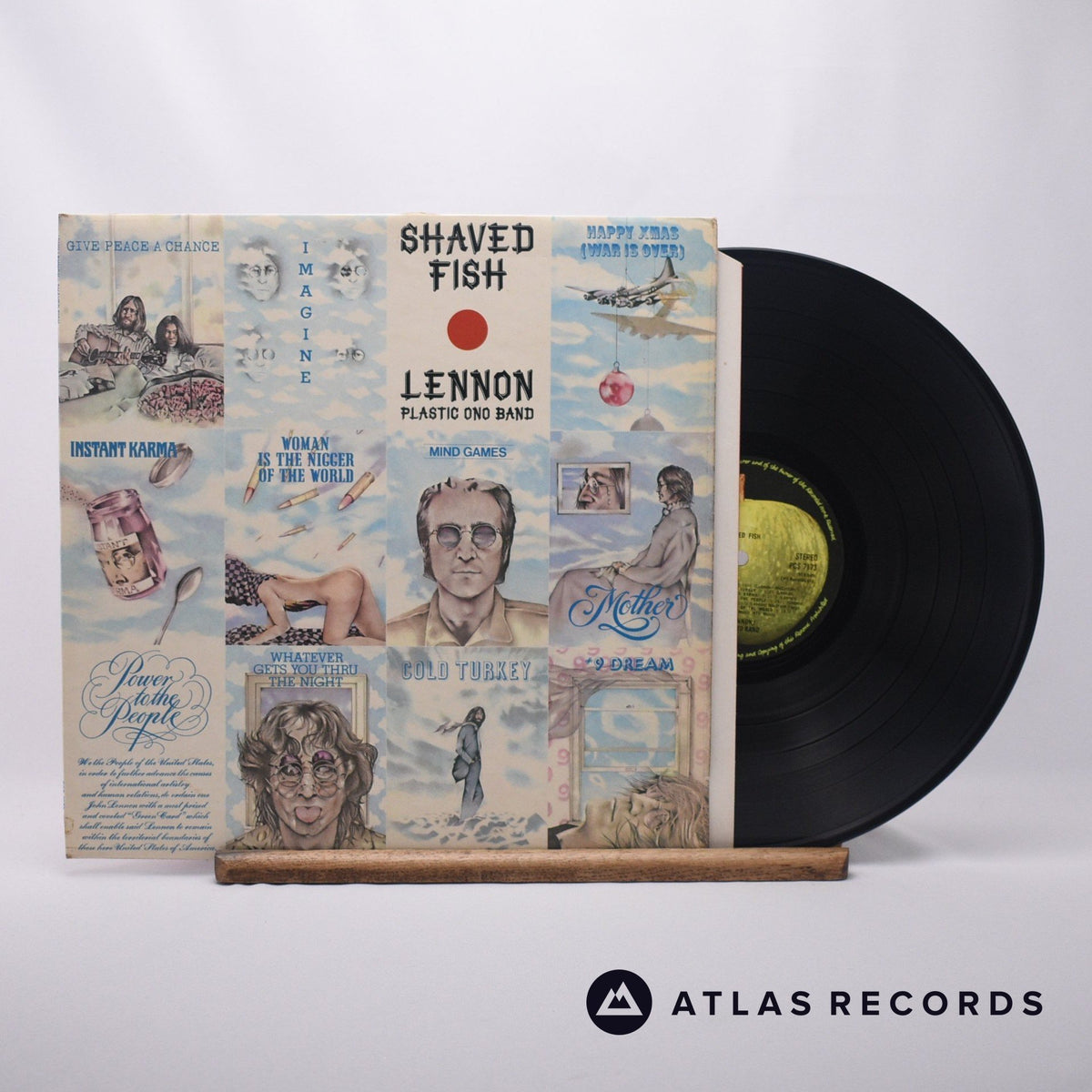 John Lennon Shaved Fish LP Vinyl Record VG+/VG+ – Atlas Records