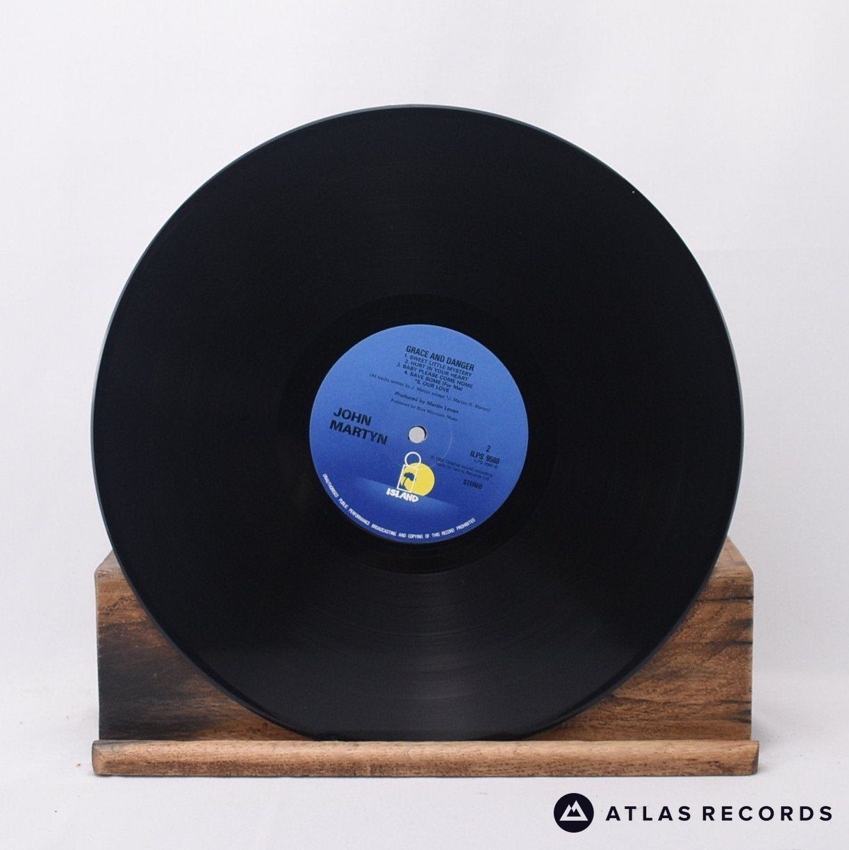 John Martyn Grace & Danger LP Vinyl Record EX/EX – Atlas Records