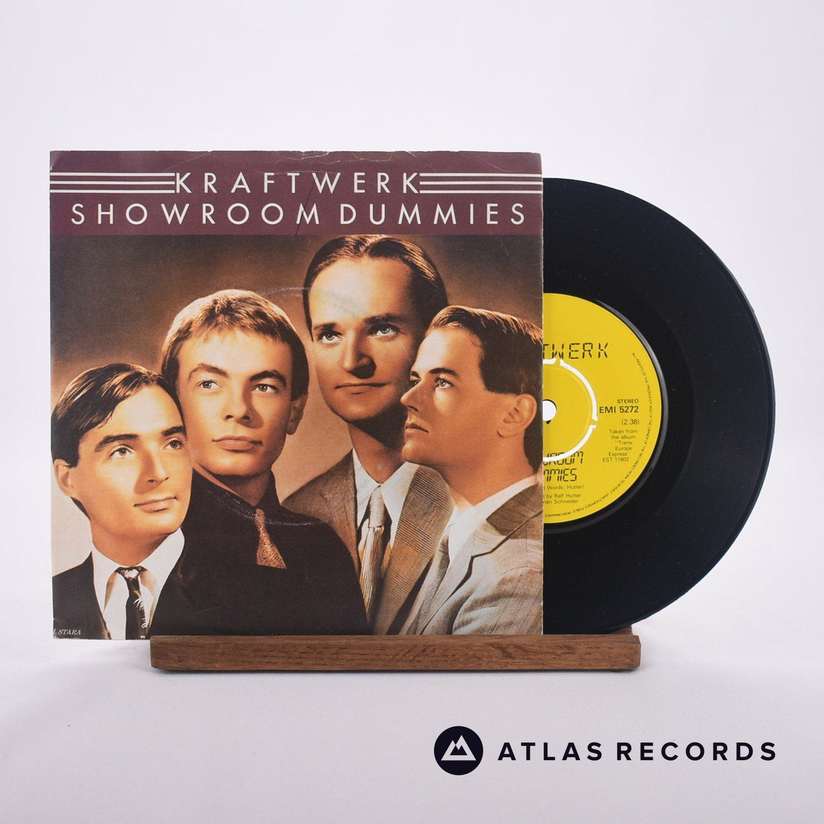Kraftwerk Showroom Dummies 7" Vinyl Record VG+/VG+ – Atlas Records