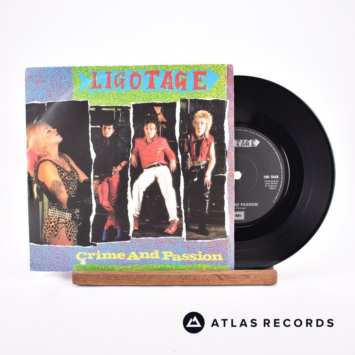 Ligotage Crime And Passion 7" Vinyl Record EX/EX – Atlas Records