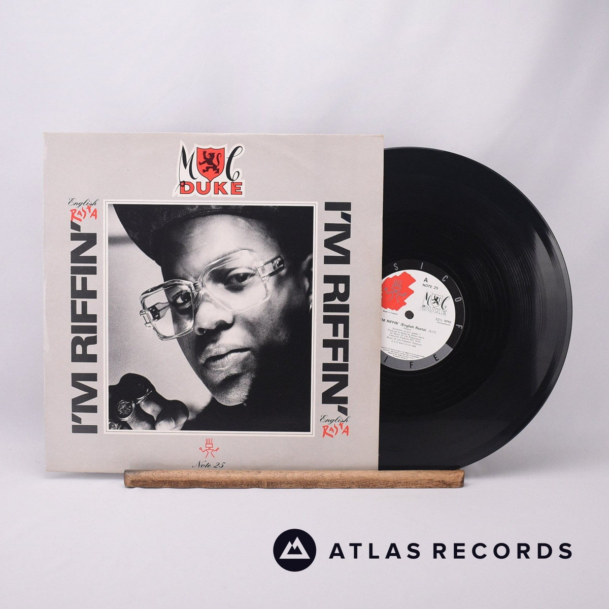 MC Duke I'm Riffin' (English Rasta) 12" Vinyl Record EX/VG+ – Atlas Records