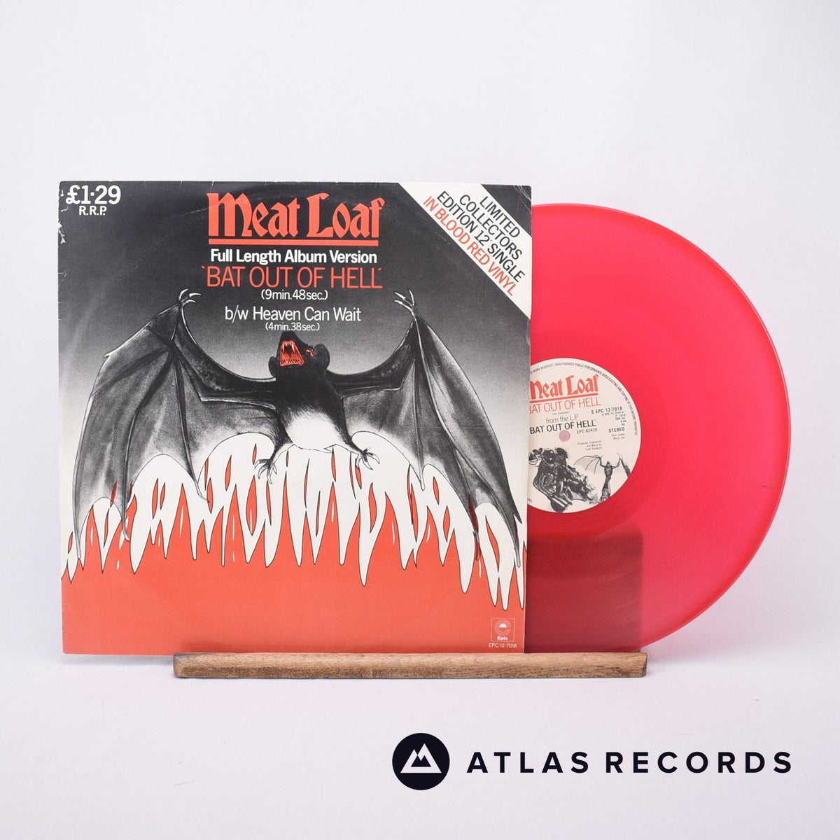 Meat Loaf Bat Out Of Hell 12" Vinyl Record VG+/EX – Atlas Records