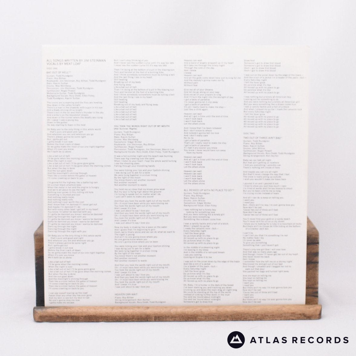 Meat Loaf Bat Out Of Hell LP Vinyl Record EX/EX – Atlas Records