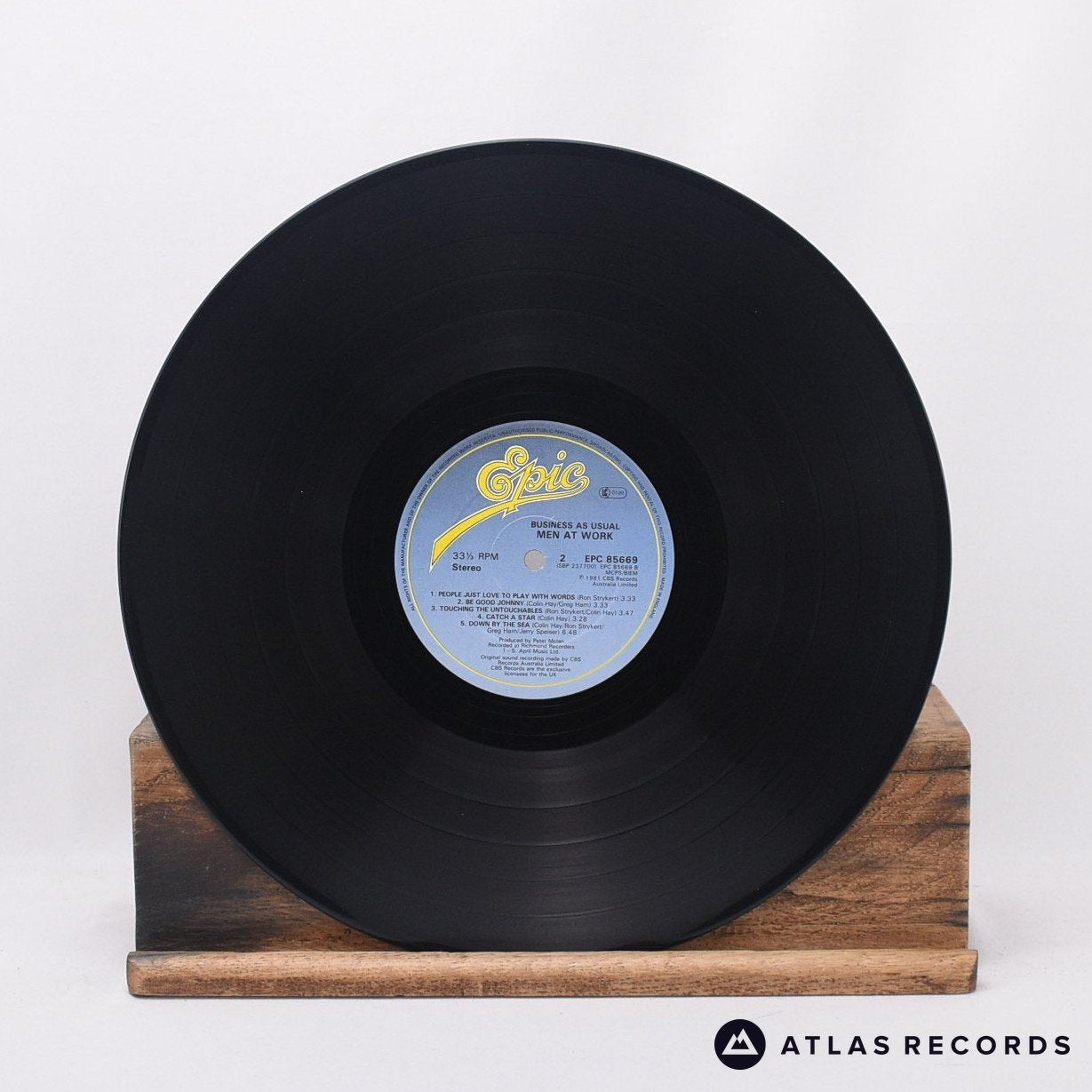 Men At Work Business As Usual LP Vinyl Record VG+/EX – Atlas Records