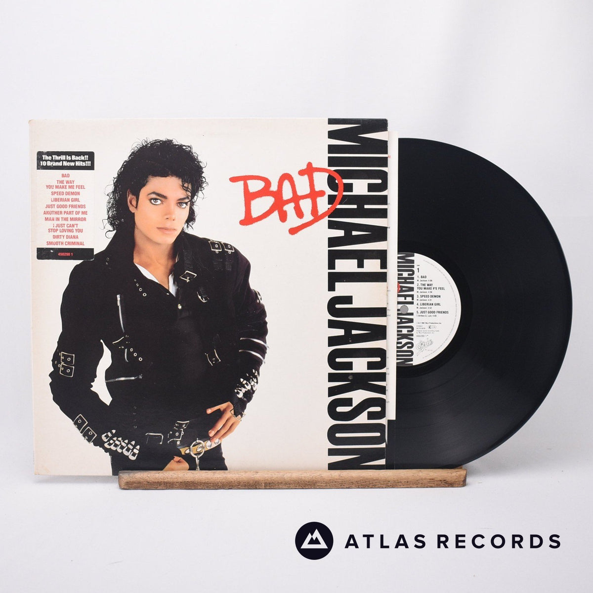 Michael Jackson Bad LP Vinyl Record EX/EX – Atlas Records