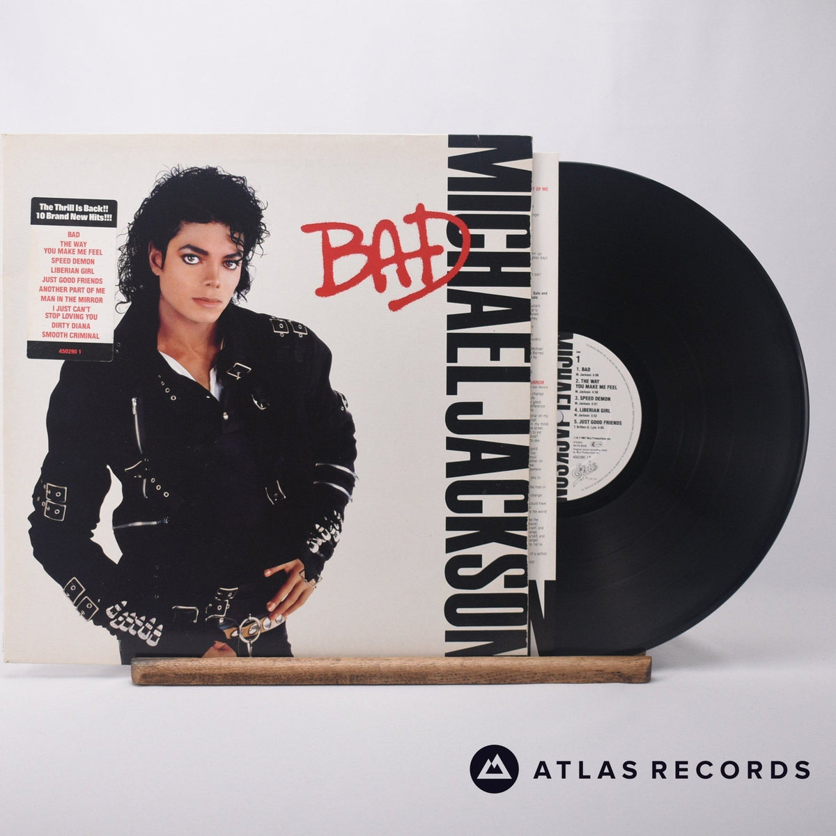 Michael Jackson Bad LP Vinyl Record EX/EX – Atlas Records
