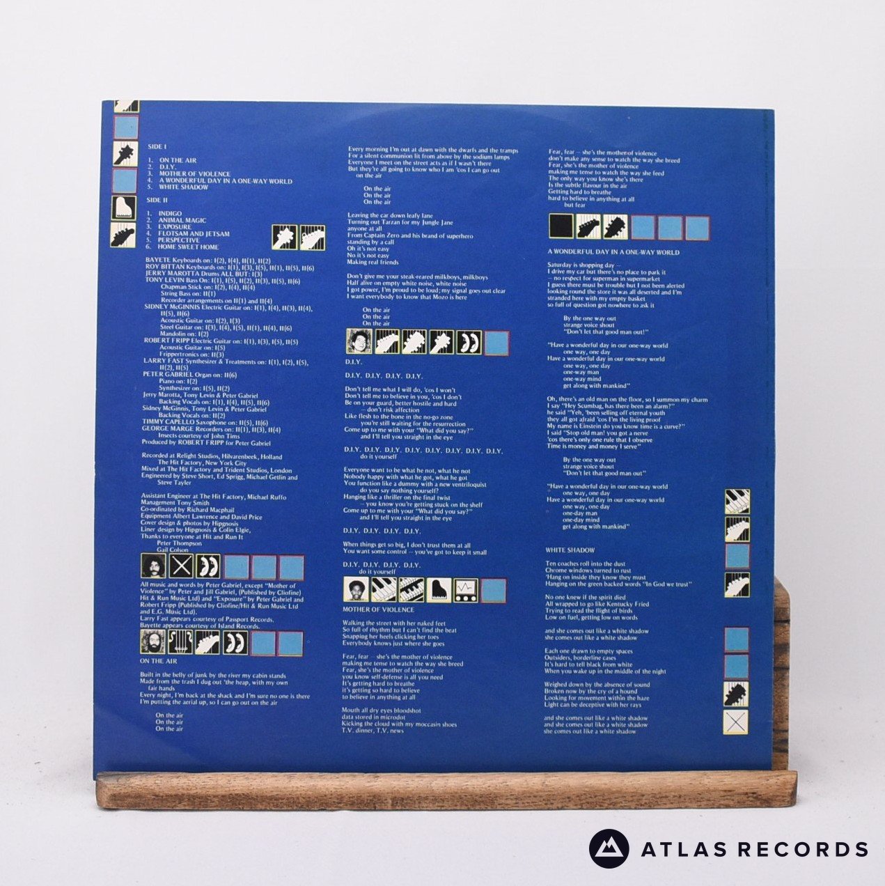 Peter Gabriel Peter Gabriel 2 [Scratch] LP Vinyl Record VG+/EX – Atlas ...