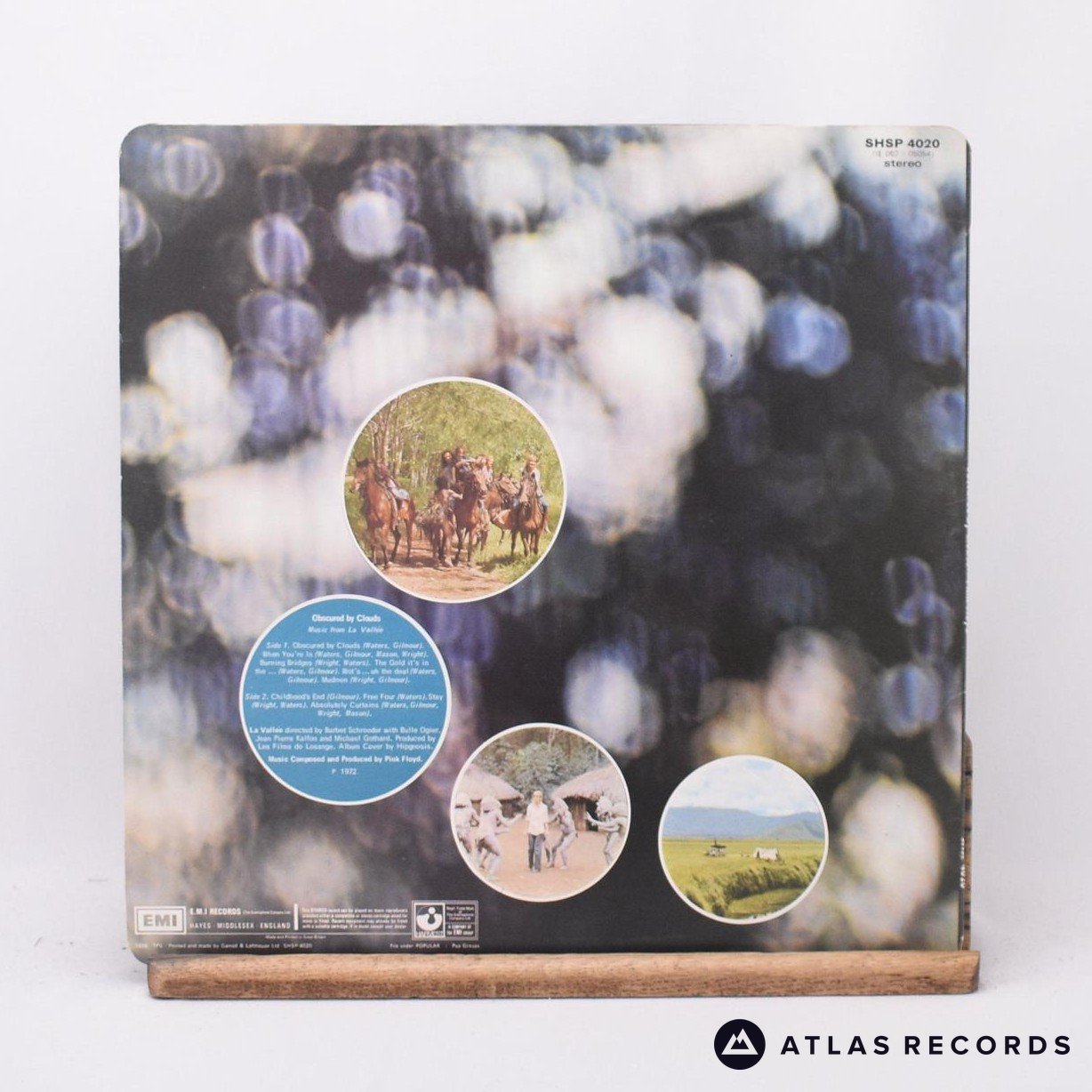 Pink Floyd Obscured By Clouds LP Vinyl Record EX/EX – Atlas Records