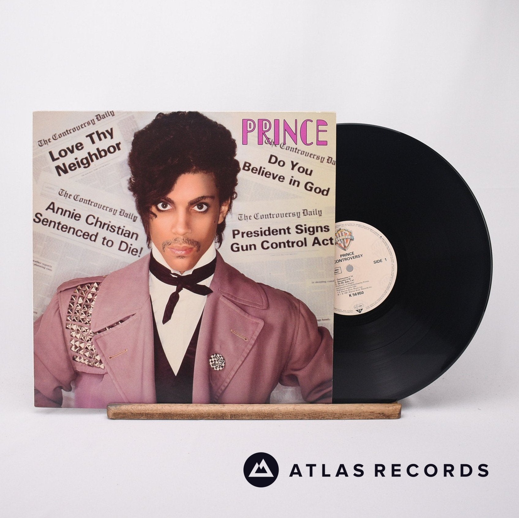 Prince Controversy LP Vinyl Record EX/EX – Atlas Records