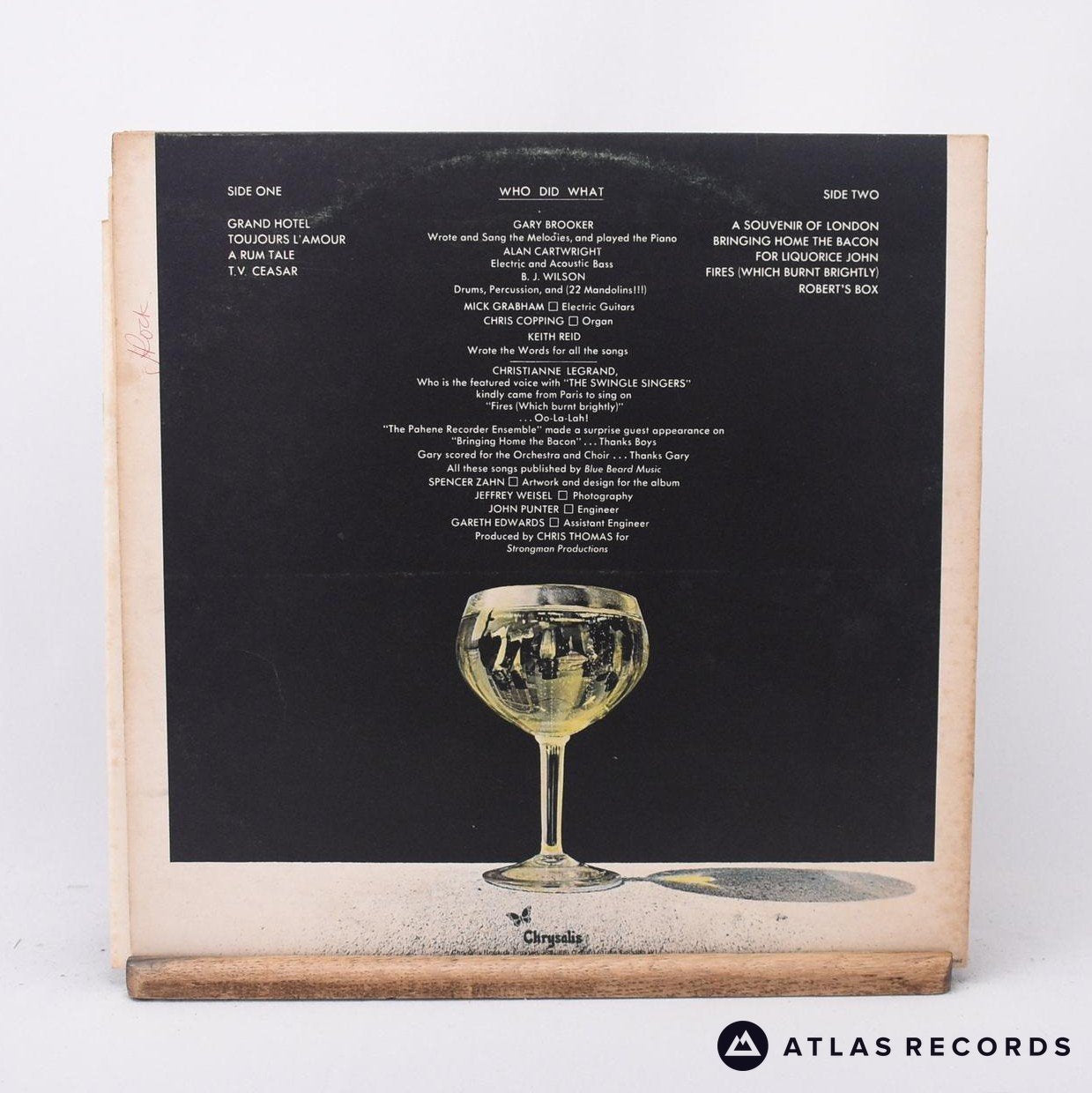 Procol Harum Grand Hotel LP Vinyl Record VG+/EX – Atlas Records