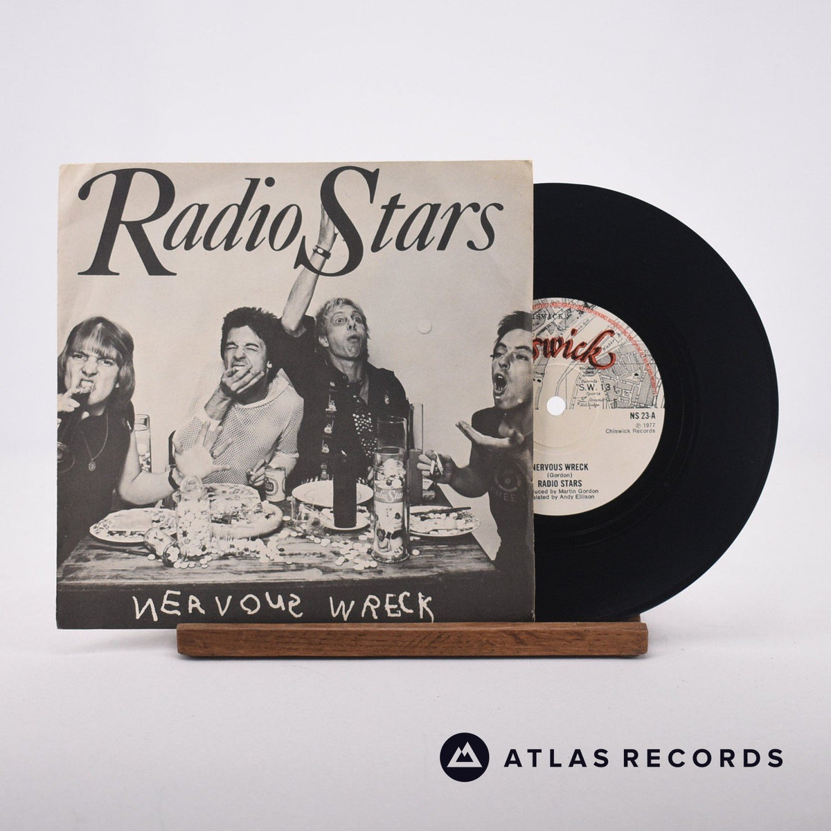 Radio Stars Nervous Wreck 7" Vinyl Record EX/EX – Atlas Records