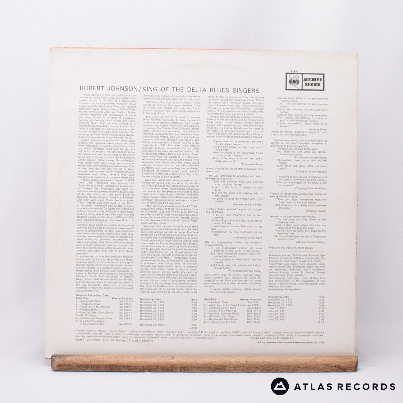 Robert Johnson King Of The Delta Blues Singers LP Vinyl EX/EX – Atlas ...