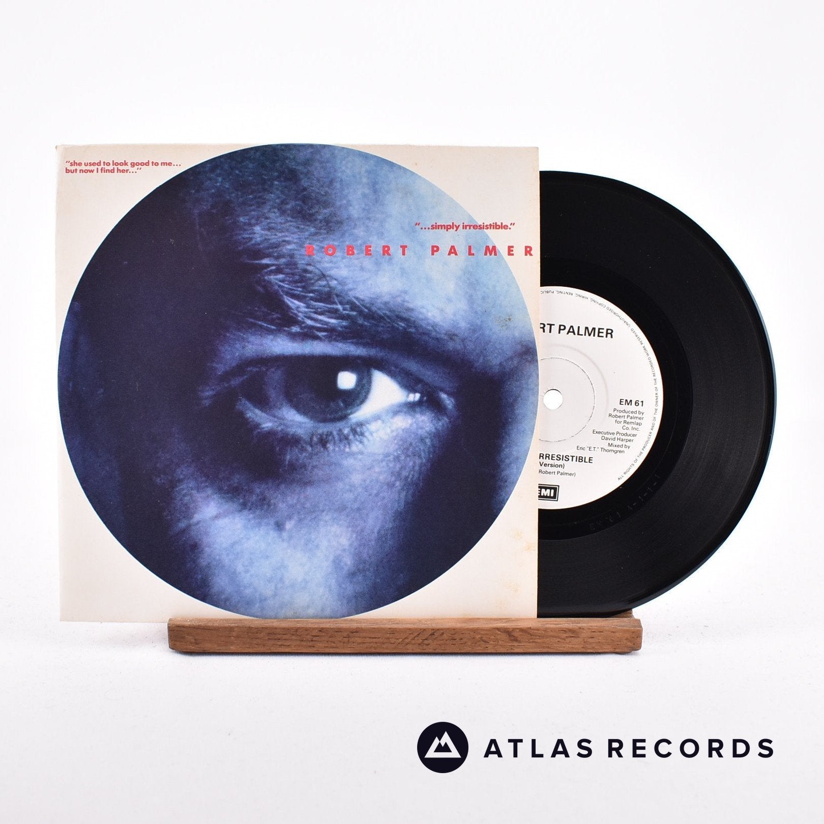 Robert Palmer Simply Irresistible 7" Vinyl Record VG+/EX – Atlas Records