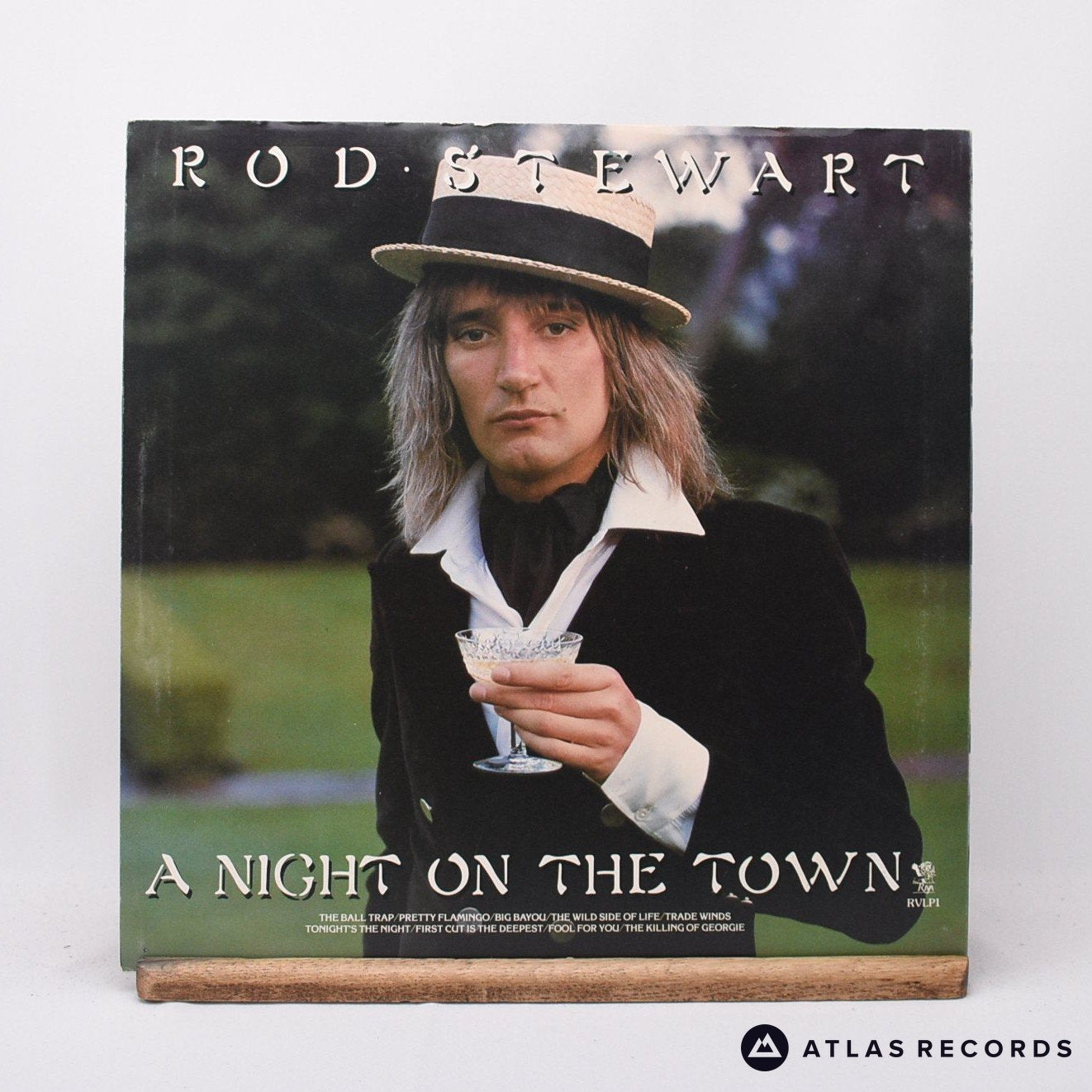Rod Stewart A Night On The Town LP Vinyl Record EX/EX – Atlas Records