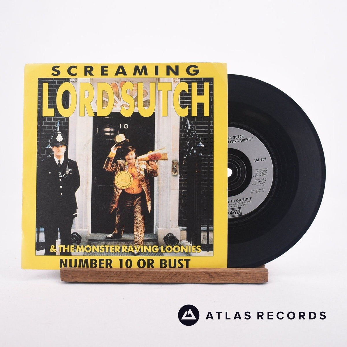 Screaming Lord Sutch Number 10 Or Bust 7" Vinyl VG+/EX – Atlas Records