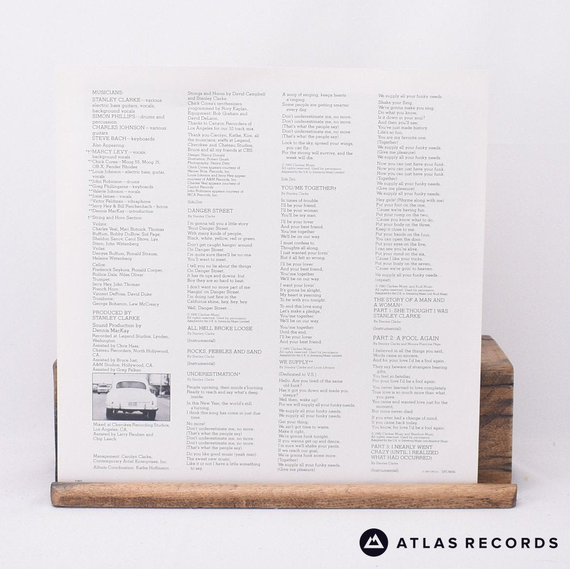 Stanley Clarke Rocks, Pebbles And Sand LP Vinyl Record EX/EX – Atlas ...