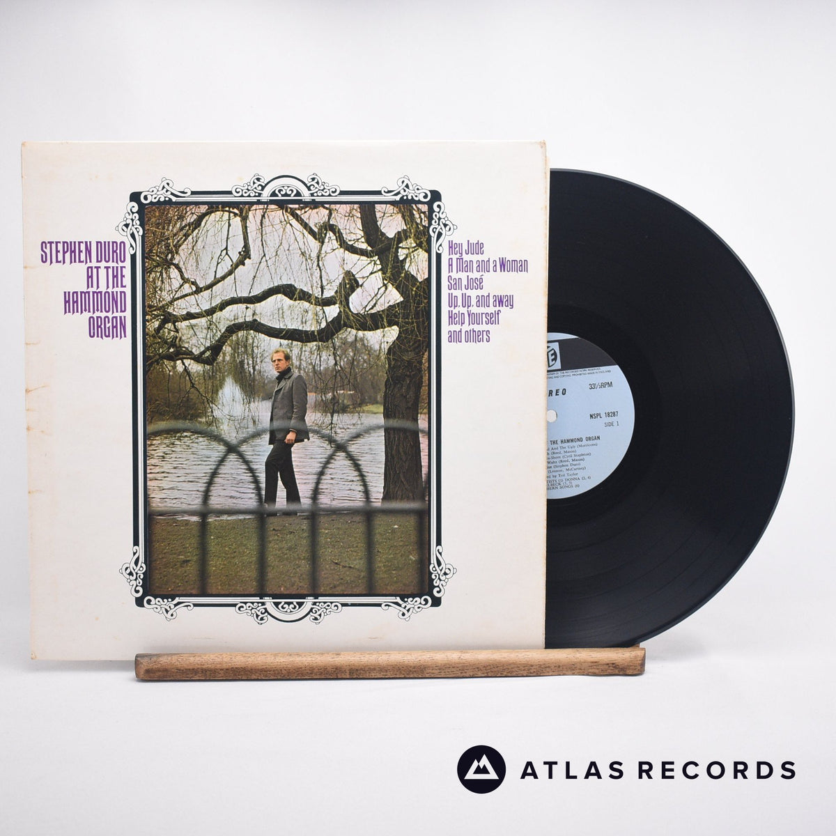 Stephen Duro At The Hammond Organ LP Vinyl Record VG+/EX – Atlas Records