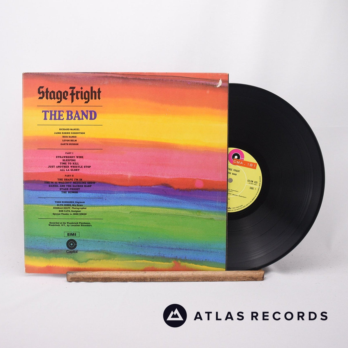 The Band Stage Fright LP Vinyl Record VG+/EX – Atlas Records