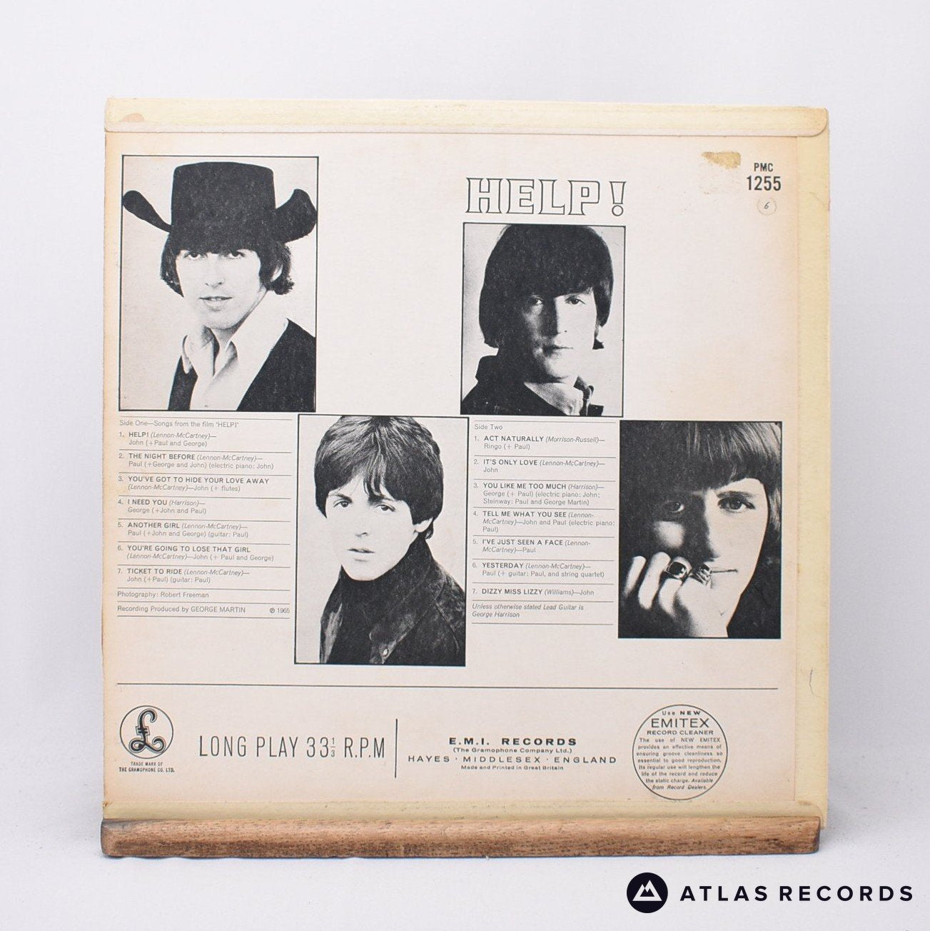 The Beatles Help! LP Vinyl Record VG+/VG+ – Atlas Records