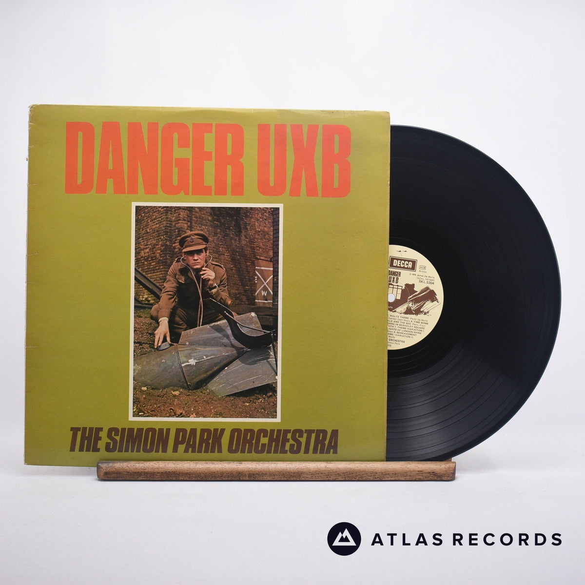 The Simon Park Orchestra Danger UXB LP Vinyl Record VG+/EX – Atlas Records
