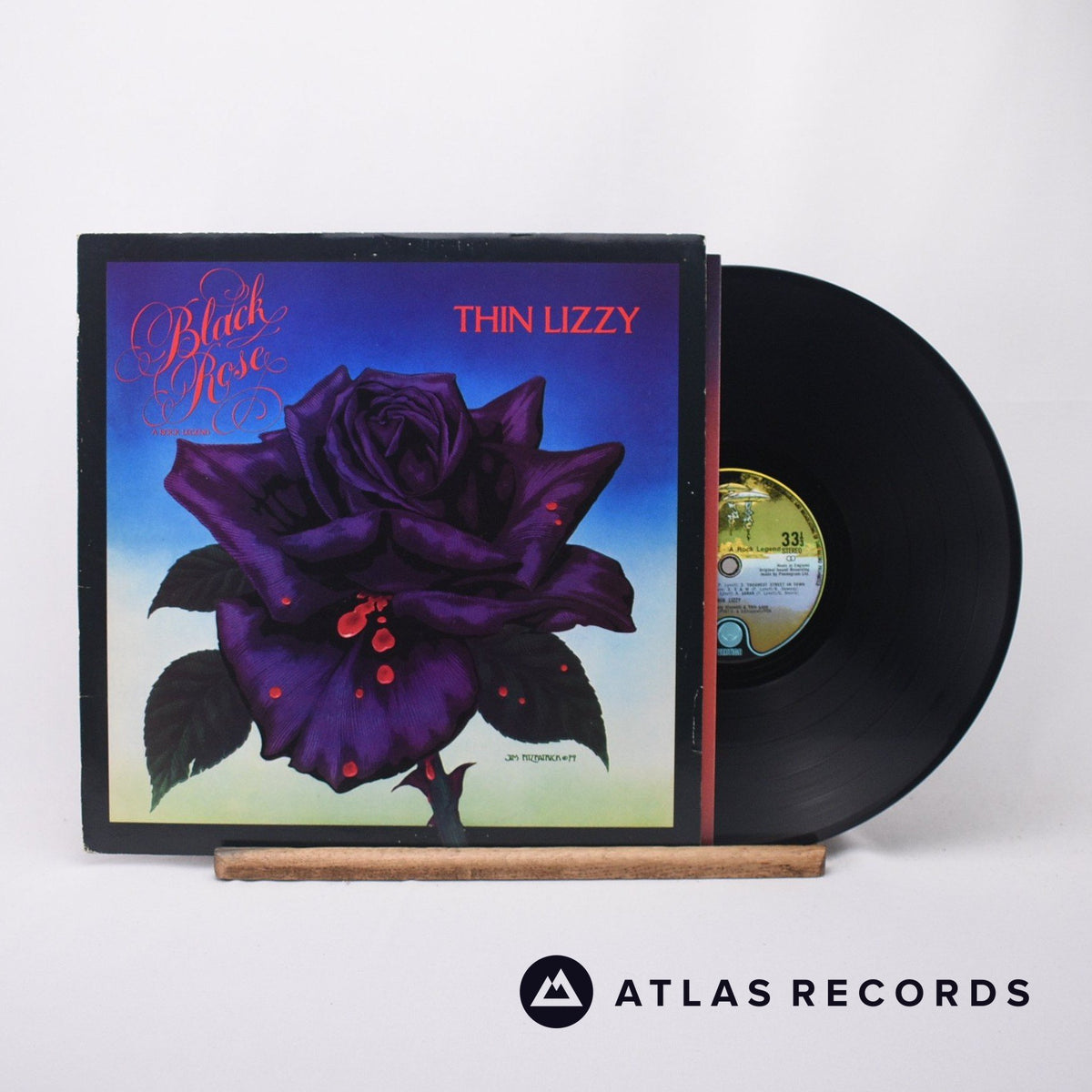 Thin Lizzy Black Rose LP Vinyl Record VG+/VG+ – Atlas Records