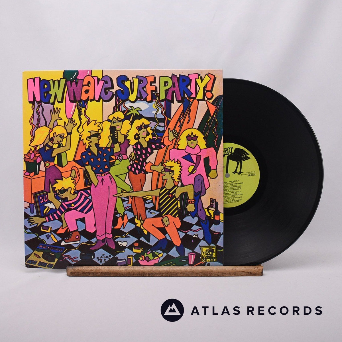 Various New Wave Surf Party! LP Vinyl Record EX/EX – Atlas Records