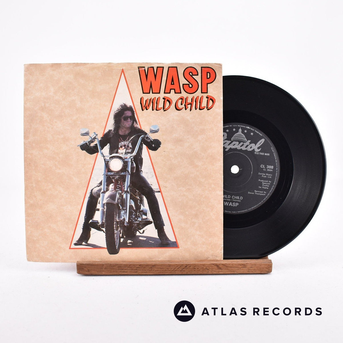 W.A.S.P. Wild Child 7" Vinyl Record VG+/VG+ – Atlas Records