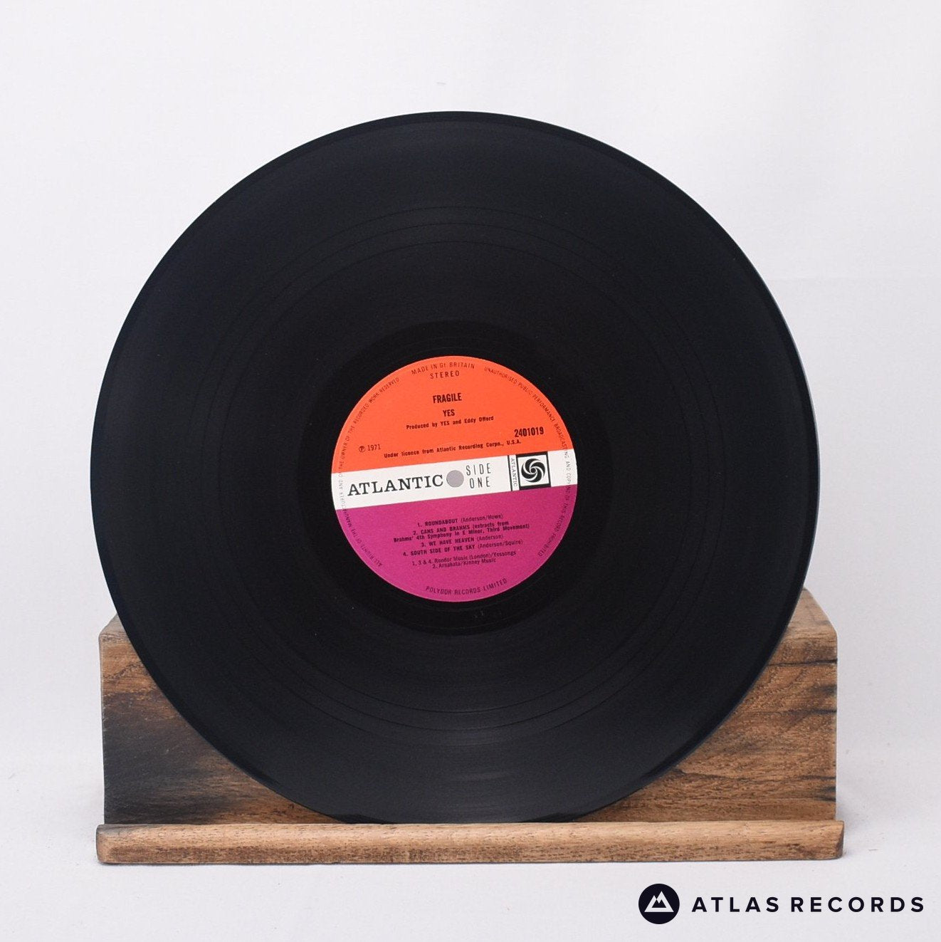 Yes Fragile LP Vinyl Record EX/EX – Atlas Records