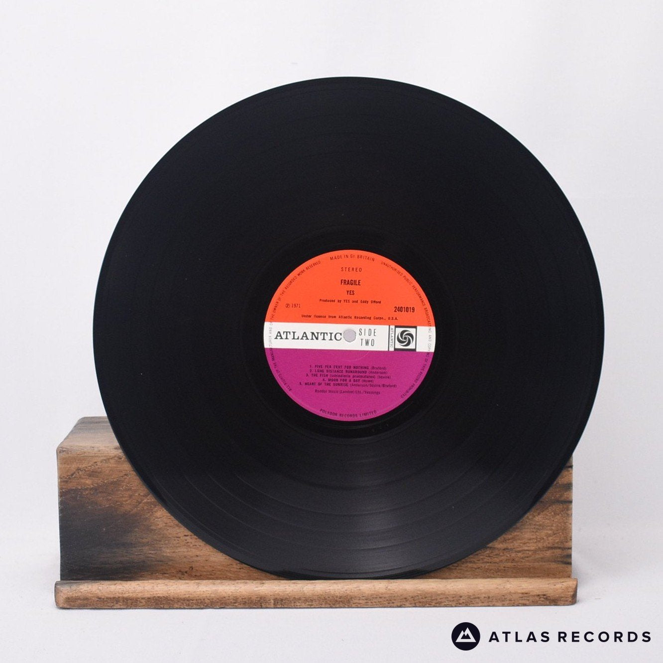 Yes Fragile LP Vinyl Record EX/EX – Atlas Records