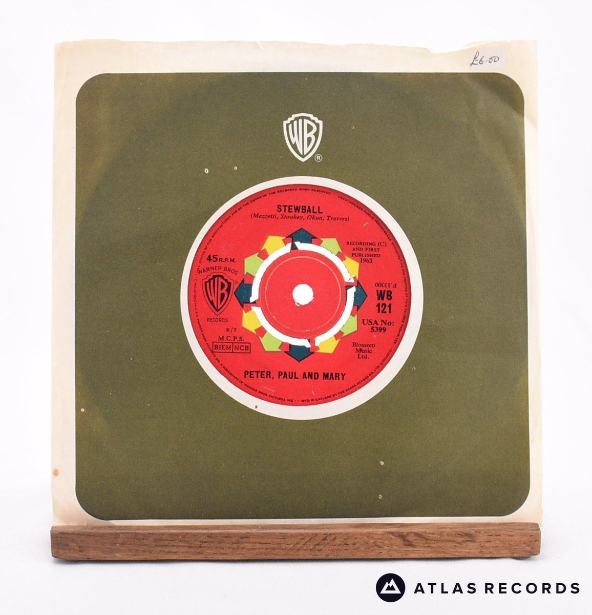 Peter, Paul & Mary Stewball 7" Vinyl Record VG+/VG+ – Atlas Records